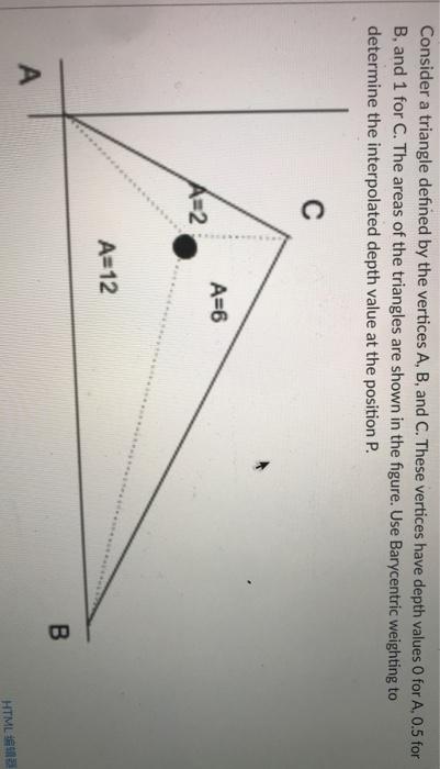 Solved Consider a triangle defined by the vertices A, B, and | Chegg.com