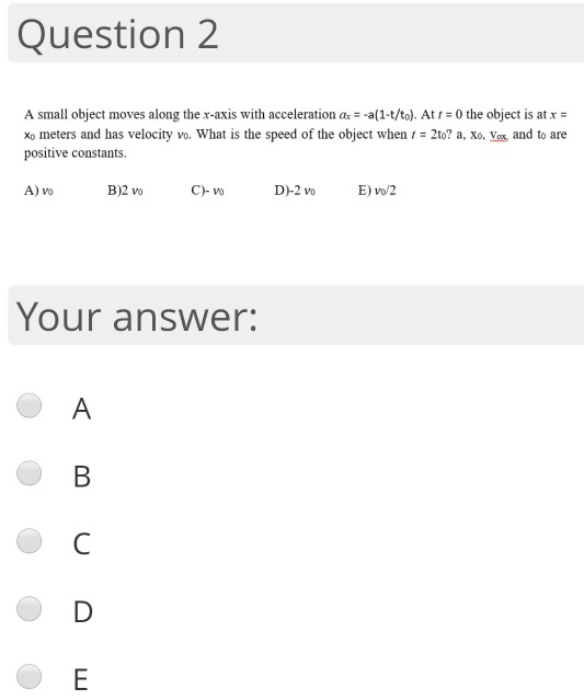 Solved A small object moves along the x-axis with | Chegg.com