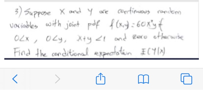 Solved 3) Suppose X and Y are continuous random variables | Chegg.com