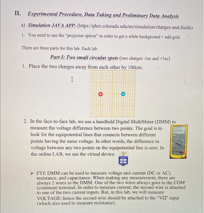 Solved Electric Fields Mapping Laboratory 1 I. Introduction | Chegg.com