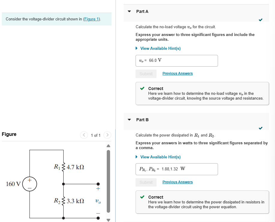 Solved Consider the voltage-divider circuit shown in (Figure | Chegg.com