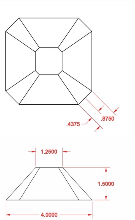 Solved Draw the Development of the Octagonal Cut Pyramid I | Chegg.com