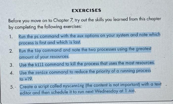 Solved Before you move on to Chapter 7, try out the skills | Chegg.com