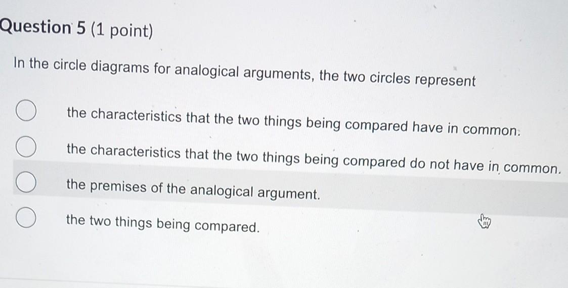 Solved An analogy is always a fallacious form of reasoning. | Chegg.com