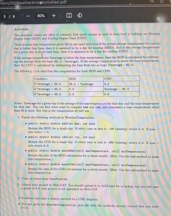 Solved Activities Two standard values are often to estimate | Chegg.com