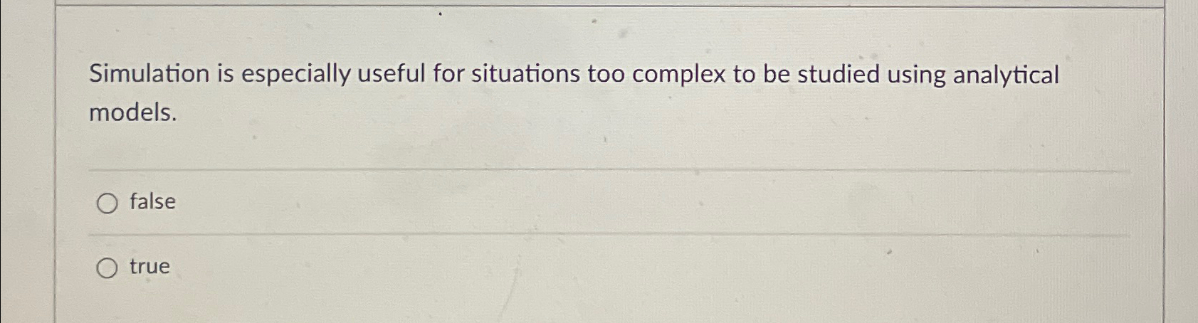 Solved Simulation is especially useful for situations too | Chegg.com
