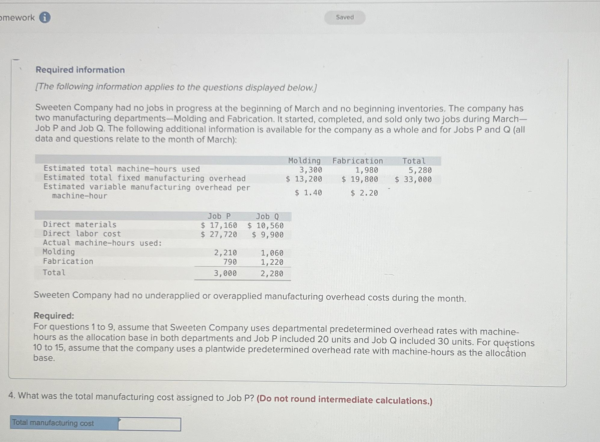 Solved mework iRequired information[The following | Chegg.com