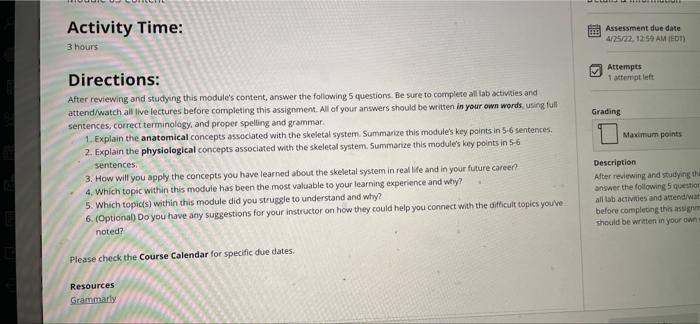 Solved Module 03 Content Details & Information Activity | Chegg.com