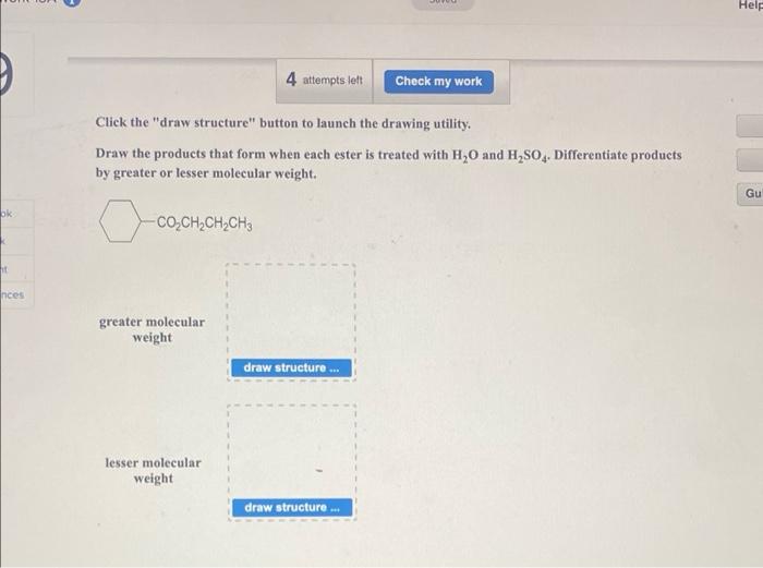 Solved Help 4 attempts lett Check my work Click the "draw | Chegg.com