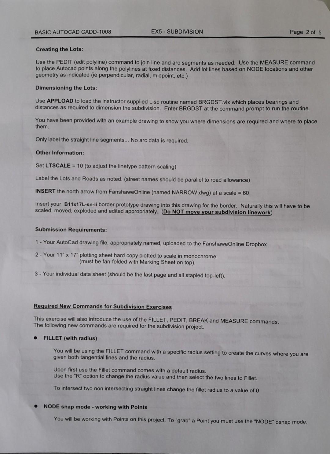 Drawing Flle Name: EX5-SUB-sn-ii where sn is your two | Chegg.com