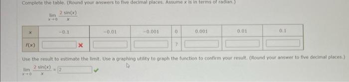 Solved Use the result to estimate the limit. Use a graphing | Chegg.com
