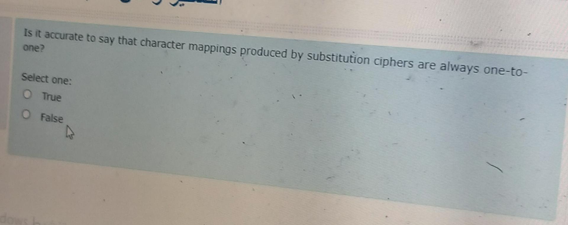 Solved Is it accurate to say that character mappings | Chegg.com