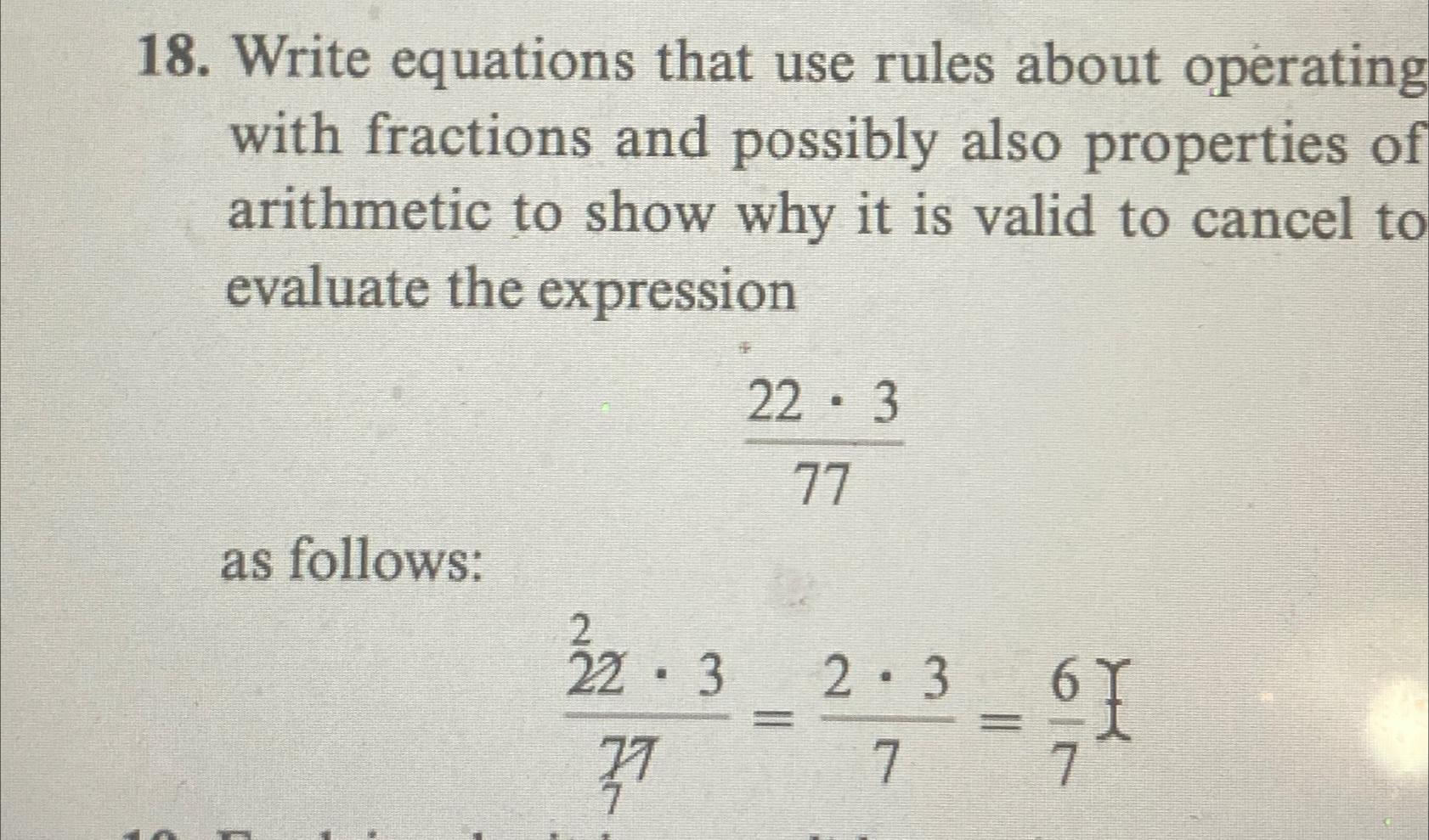 Solved Write equations that use rules about operating with | Chegg.com