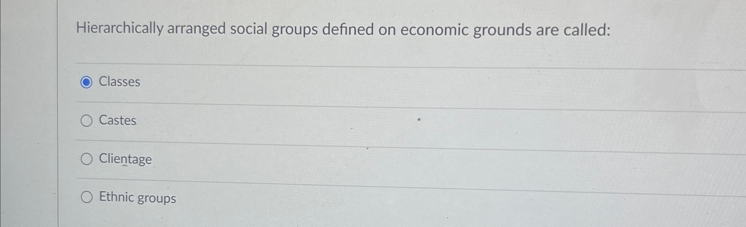 Solved Hierarchically arranged social groups defined on | Chegg.com