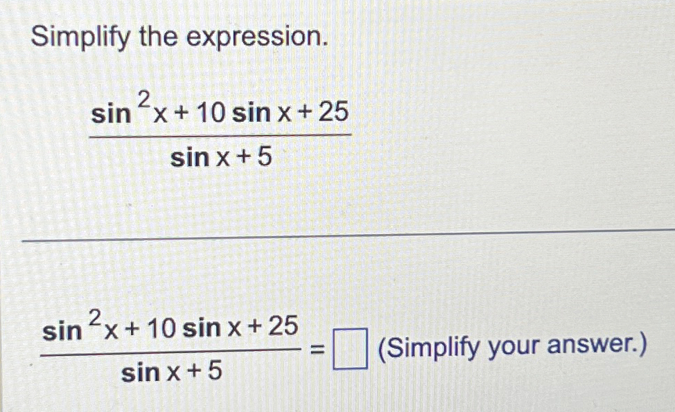 Solved Simplify the | Chegg.com