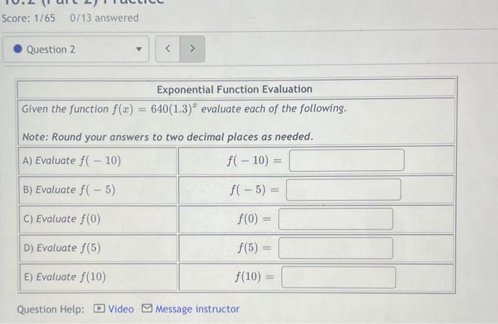 Solved Question Help: Video Message instructor | Chegg.com