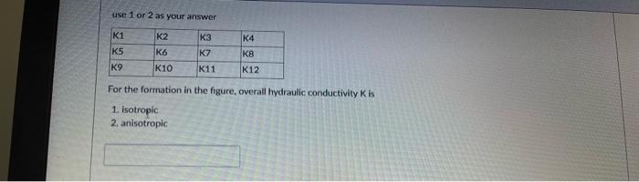 Solved use 1 or 2 as your answer For the formation in the | Chegg.com