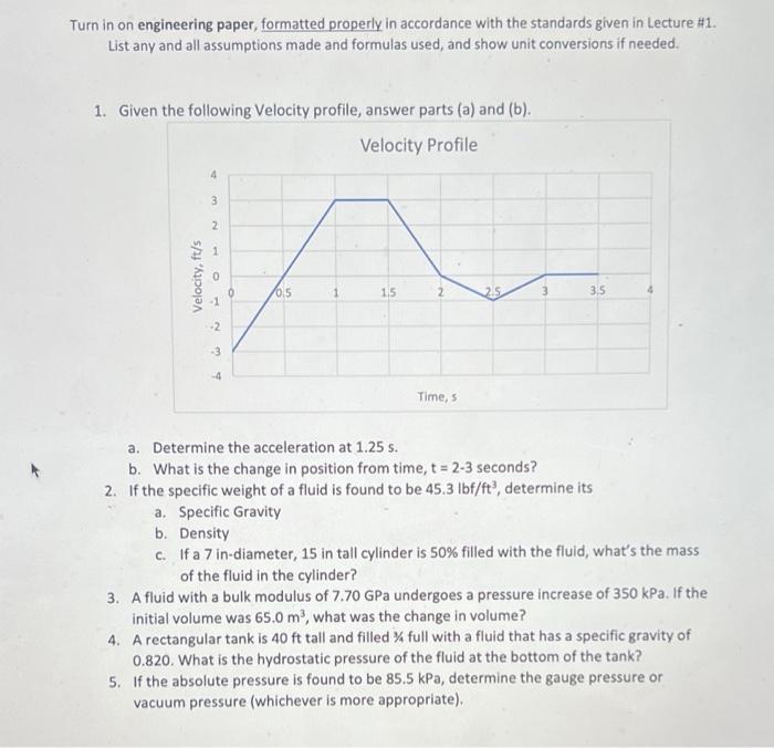 Solved Turn in on engineering paper, formatted properly in | Chegg.com