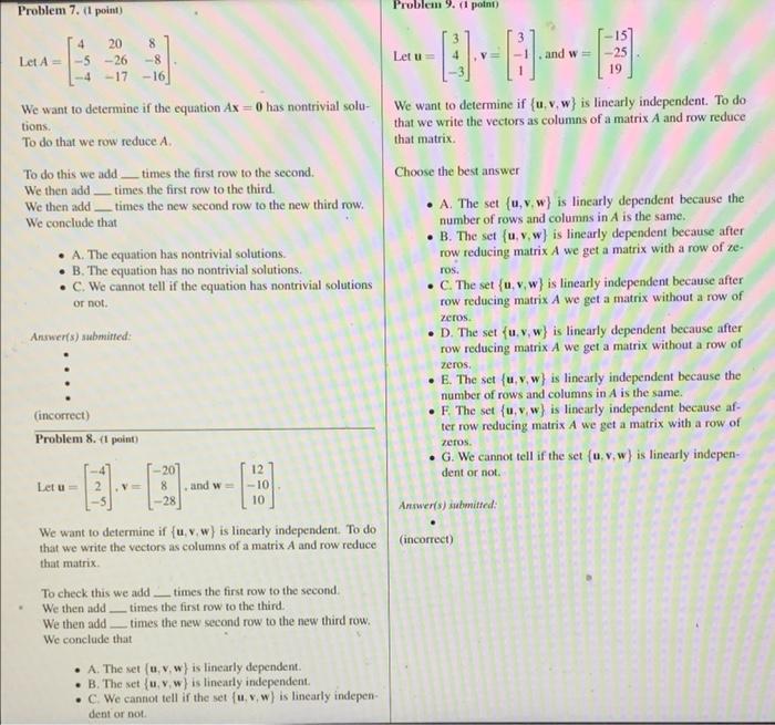 Solved If you could please help me with these 3 questions i | Chegg.com