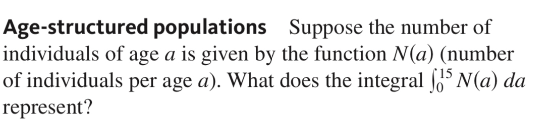 Solved by an EXPERT Age-structured populations Suppose the number of | Chegg.com