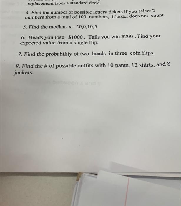 Solved 4. Find the number of possible lottery tickets if you | Chegg.com