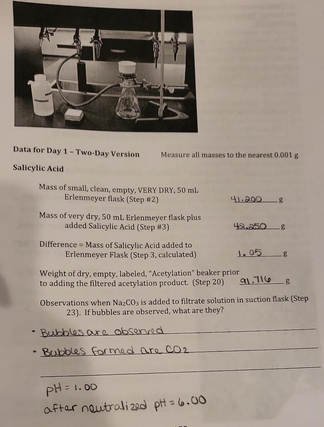 Solved 5) Hydrolysis of Aspirin to Salicylic Acid and Acetic | Chegg.com