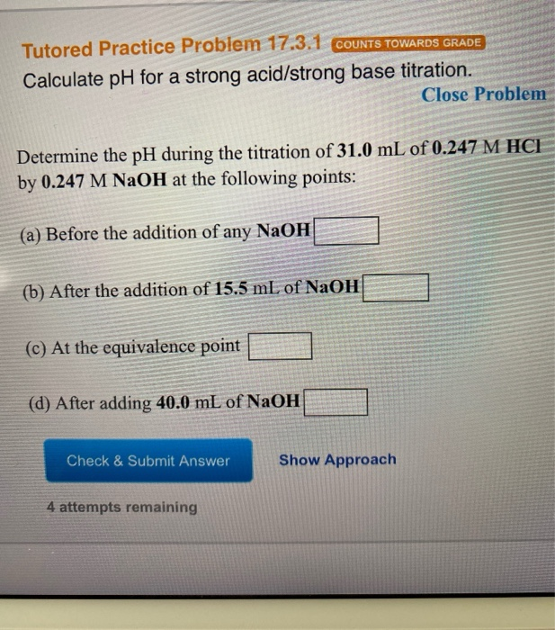 Solved Tutored Practice Problem 17.3.1 COUNTS TOWARDS GRADE | Chegg.com