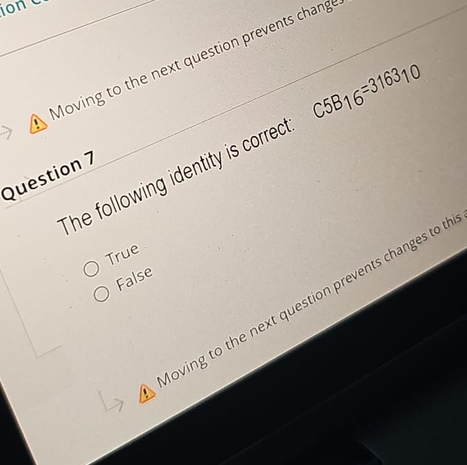 Solved Question?The following identity is correct. | Chegg.com
