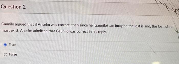 Anselm argued that whatever he can imagine in his | Chegg.com