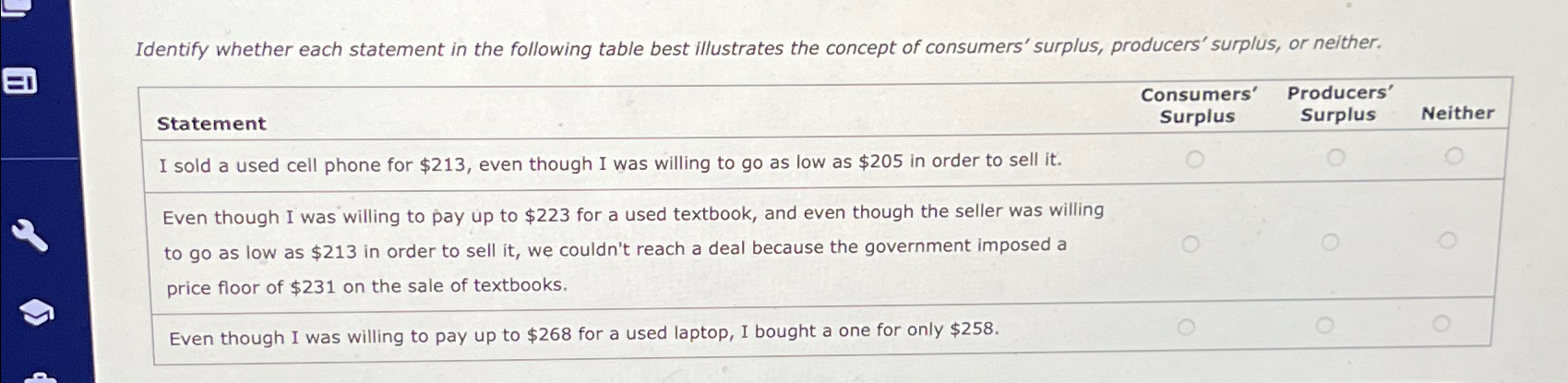 Solved Identify whether each statement in the following | Chegg.com