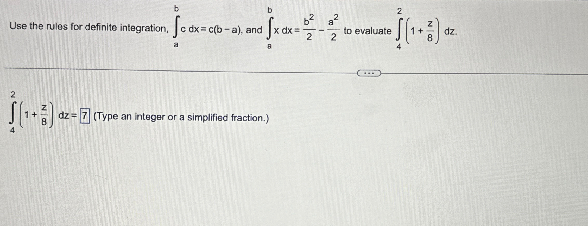 Solved Use the rules for definite integration, | Chegg.com