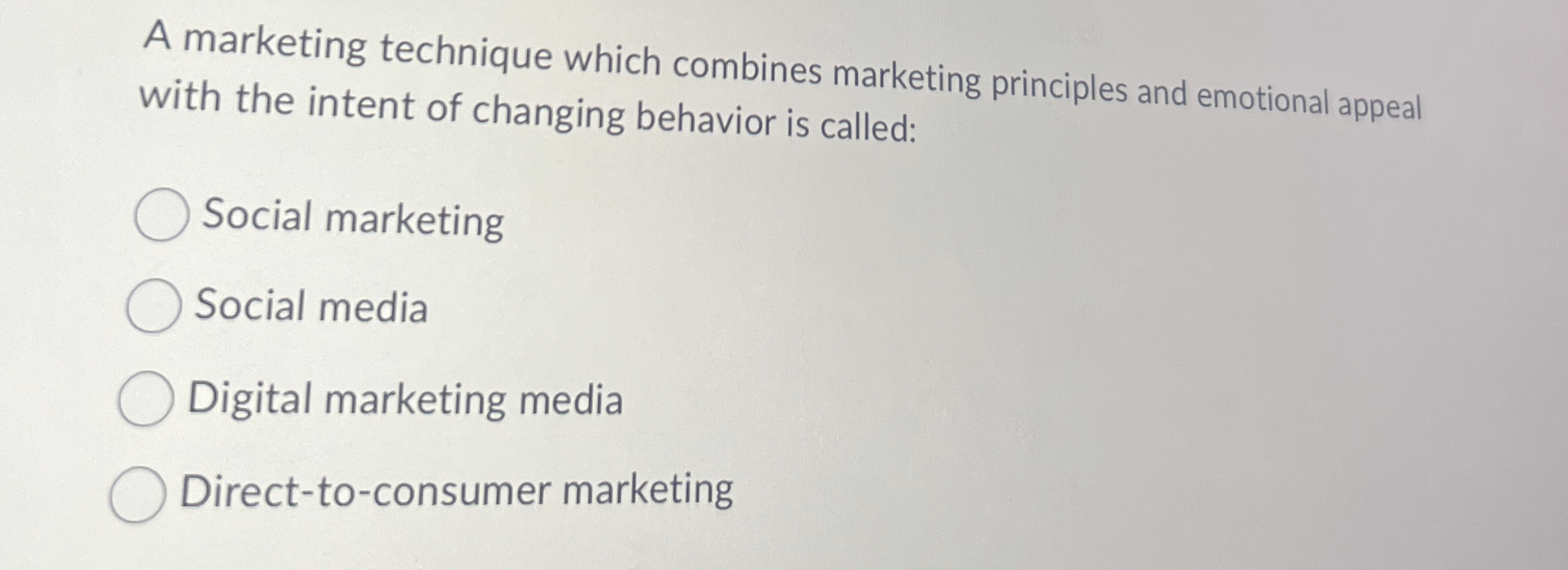 Solved A marketing technique which combines marketing | Chegg.com