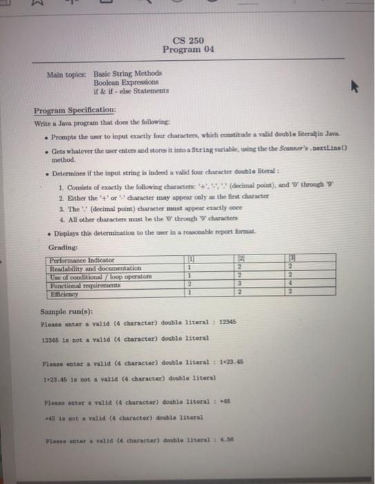 Solved ] CS 250 Program 04 Main topics: Basic String Methods | Chegg.com