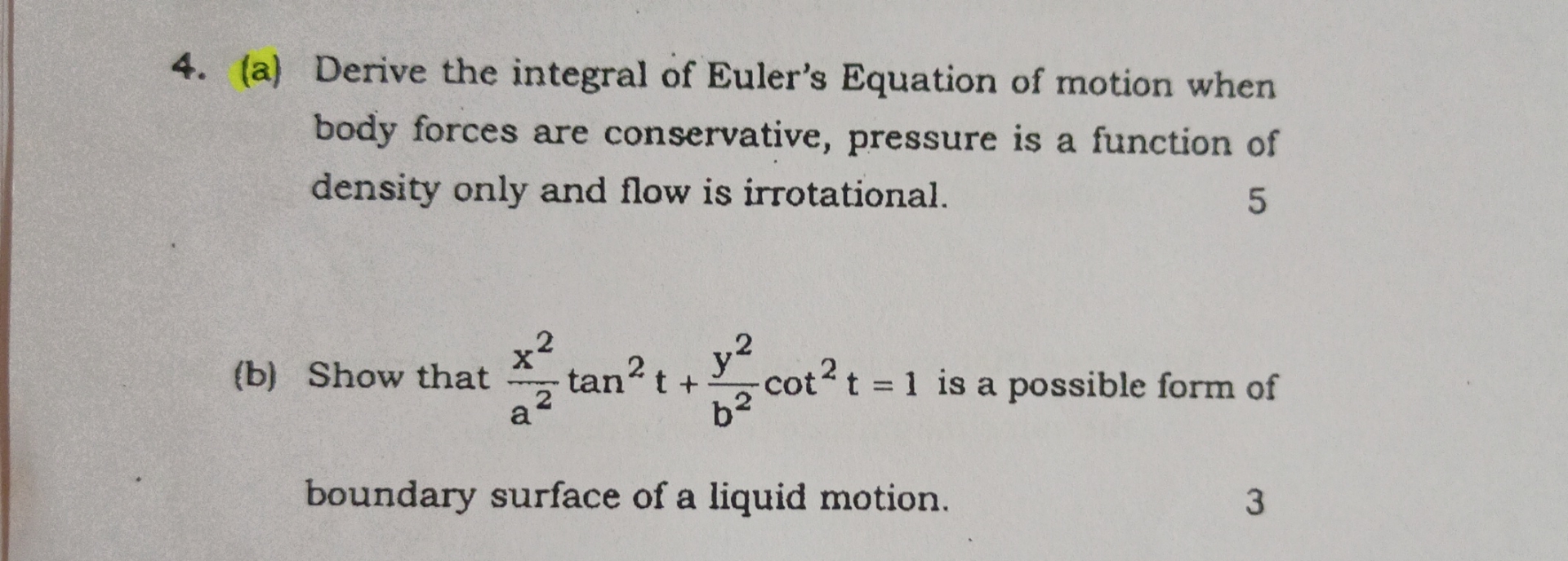 Solved solve both (previous year questions)(a) ﻿Derive the | Chegg.com