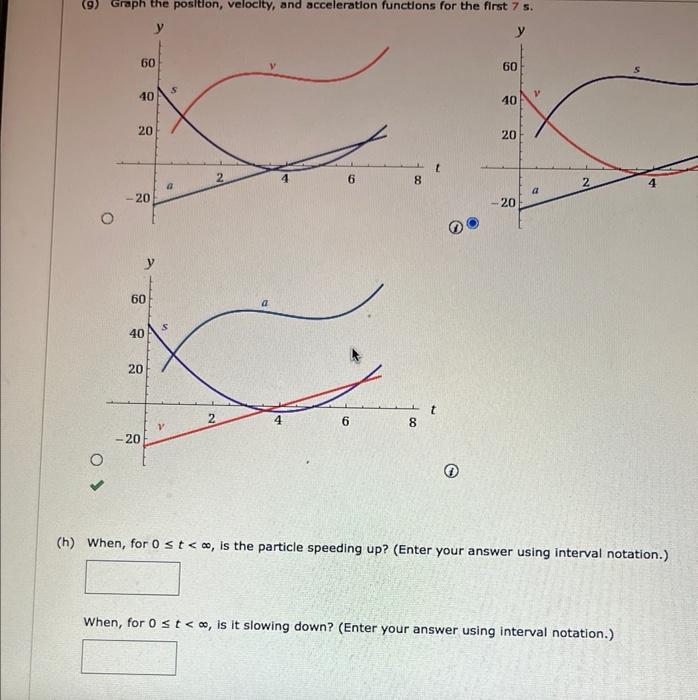 Solved A particle moves according to a law of motion | Chegg.com