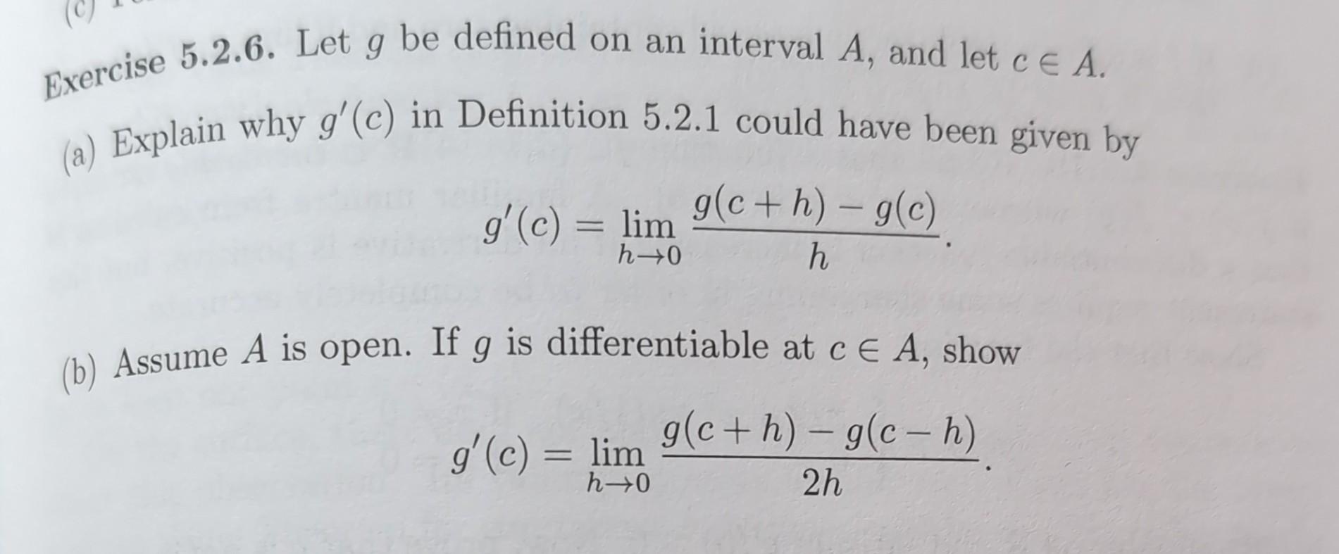 Solved Exercise 5.3.12. If f is twice differentiable on an | Chegg.com
