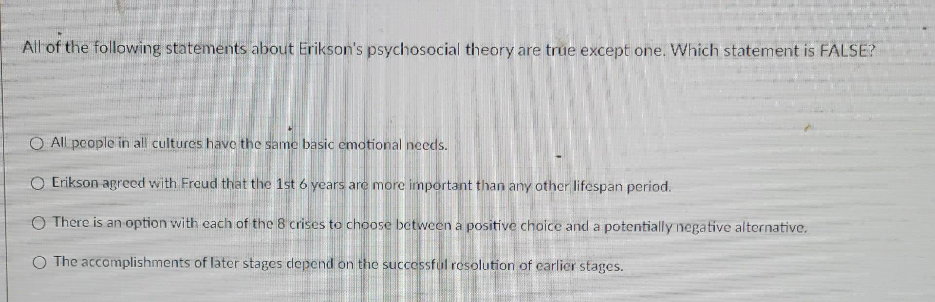 Solved All of the following statements about empathy are | Chegg.com