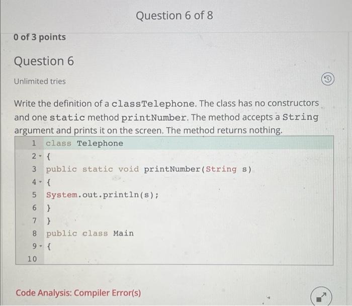 Solved Question 6 of 8 O of 3 points Question 6 Unlimited | Chegg.com