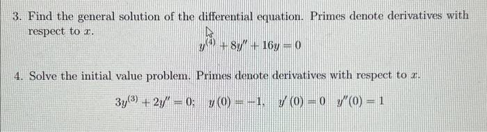 Solved 3. Find the general solution of the differential | Chegg.com