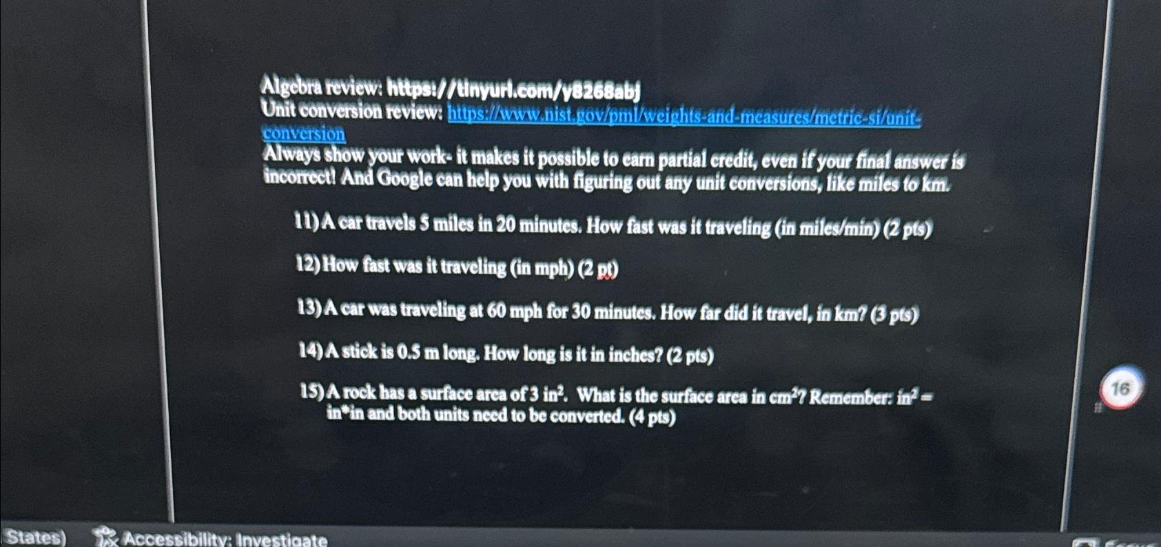 Solved Unit conversion review: hitps://kww. | Chegg.com