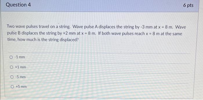 Solved Two wave pulses travel on a string. Wave pulse A | Chegg.com