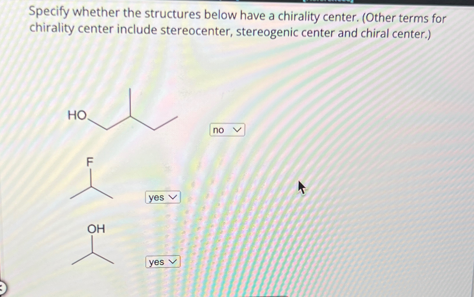Solved Specify whether the structures below have a chirality | Chegg.com Solved Specify whether the structures below have a chirality | Chegg.com