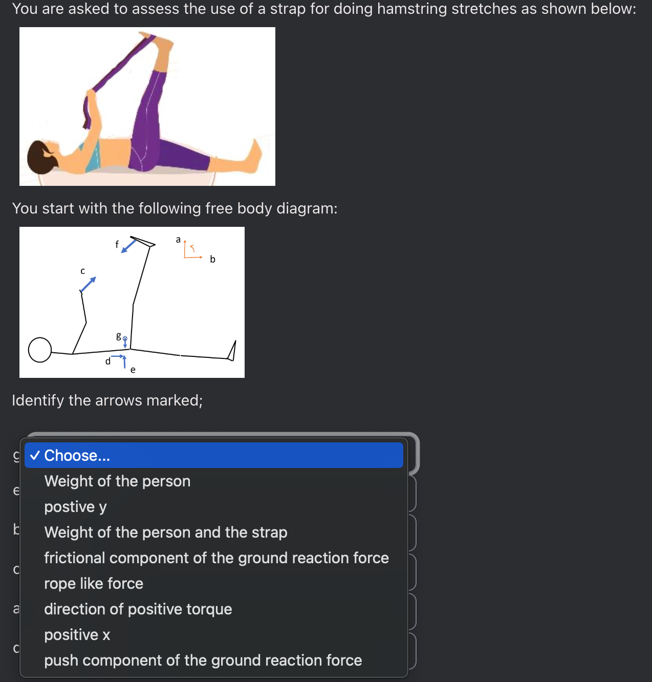 Solved You are asked to assess the use of a strap for doing | Chegg.com