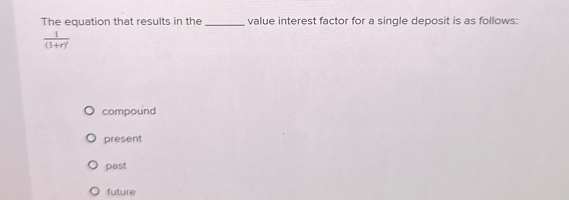 The equation that results in the q, ﻿value interest | Chegg.com