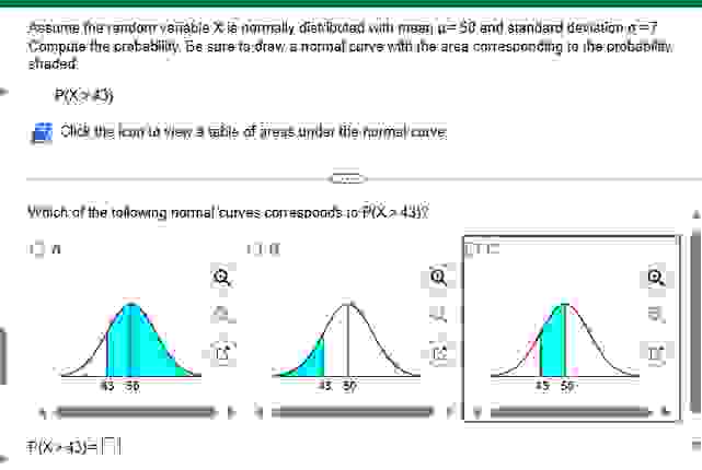Solved Assume the random variable X is normally distributed | Chegg.com