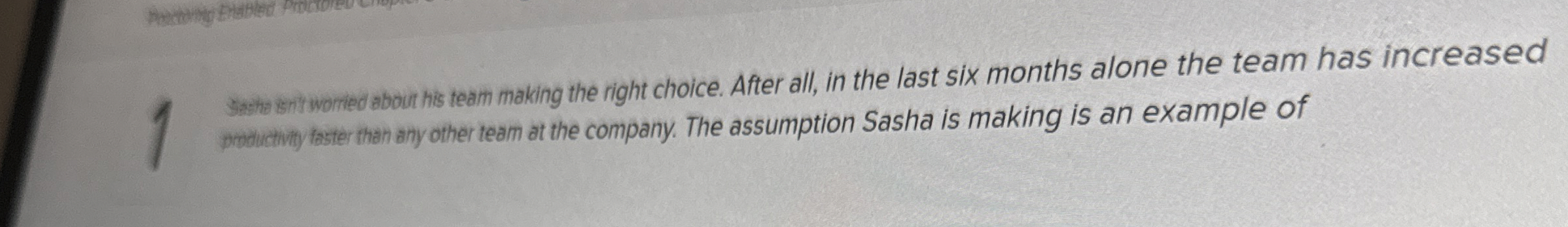 Solved 1stafle snit womied aboun his team making the right | Chegg.com