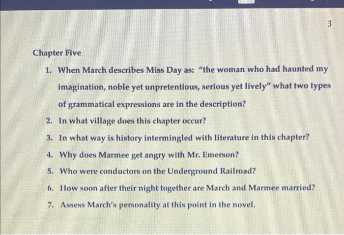 March Discussion Questions Answer each question using | Chegg.com