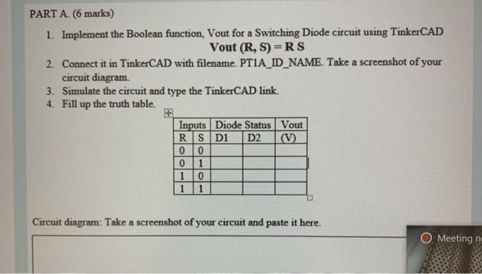 Solved Part A 6 Marks 1 Implement The Boolean Function 6806