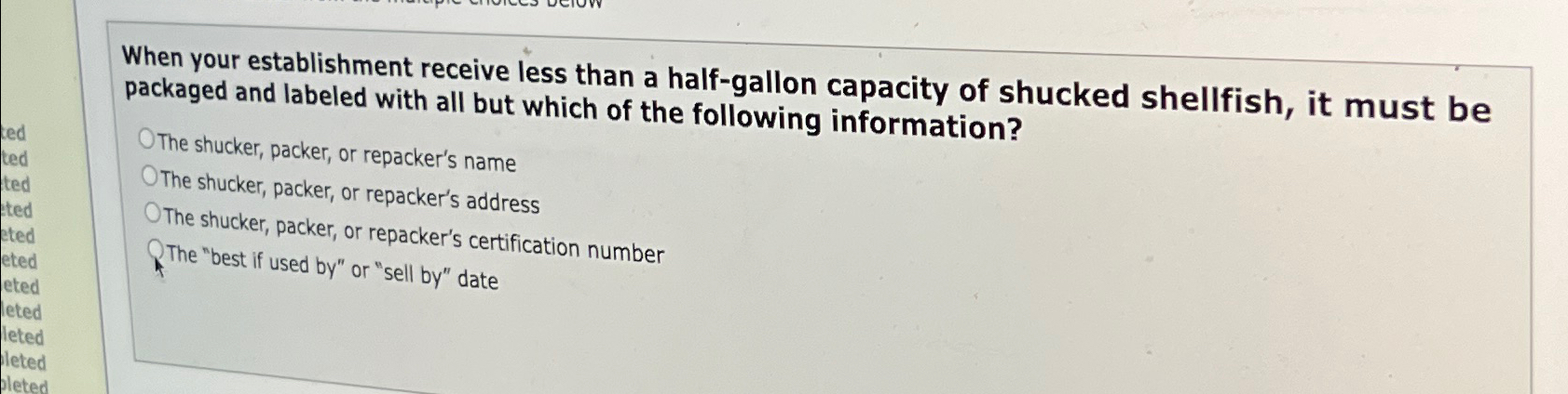 Solved When your establishment receive less than a | Chegg.com