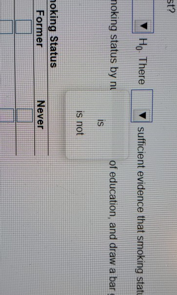 Solved Given below is the smoking status Number of Years | Chegg.com
